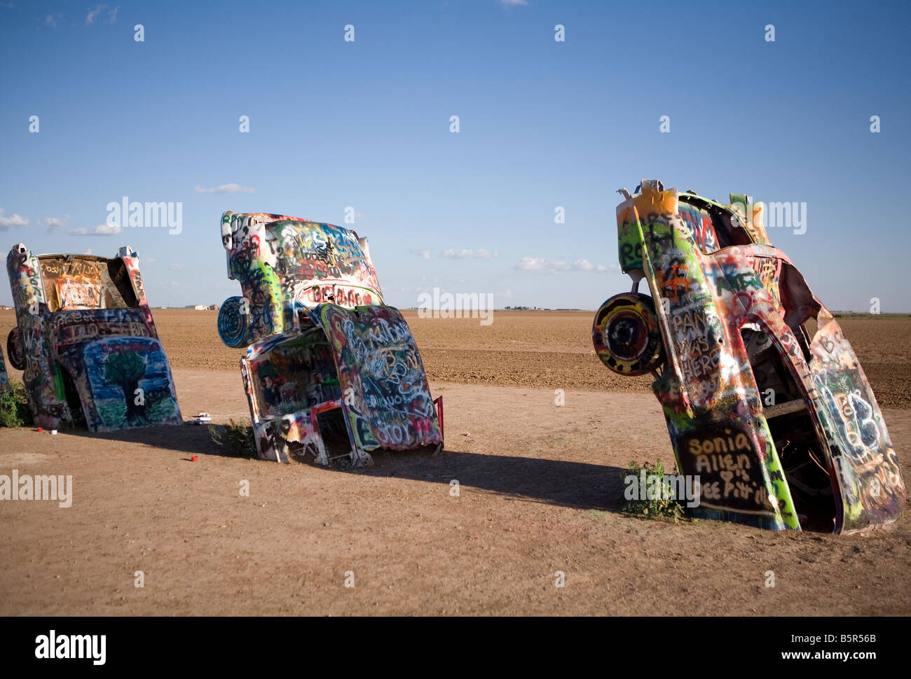The Cadillac Ranch in Amarillo Texas Stock Photo - Alamy