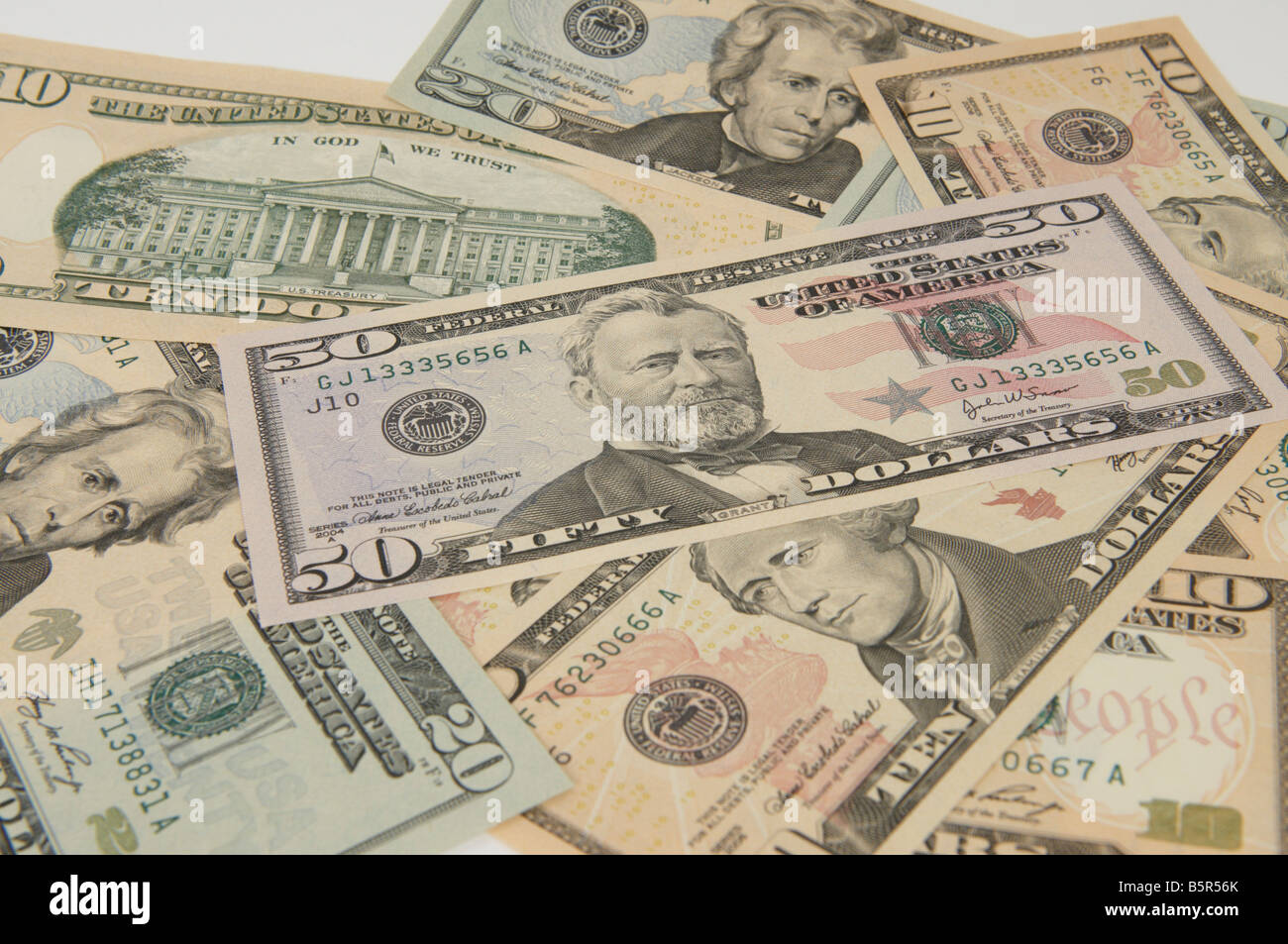 close-up Pile of American Dollars bank notes Stock Photo - Alamy