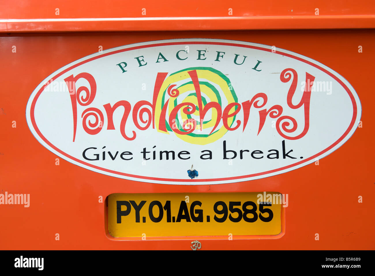 Pondicherry sign in India Stock Photo - Alamy