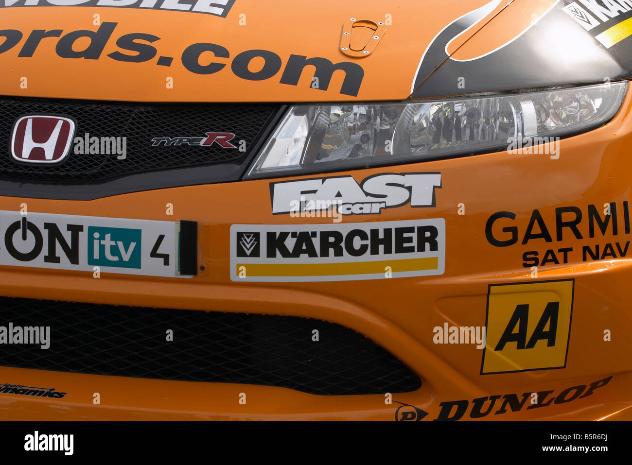 Close up of the front end of a Honda Civic Touring Car Stock Photo - Alamy