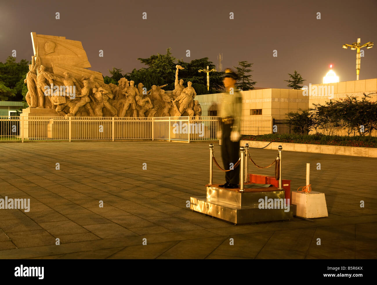 Mao Statue in Front of Mao Tomb Tianamen Square Beijing China Stock ...