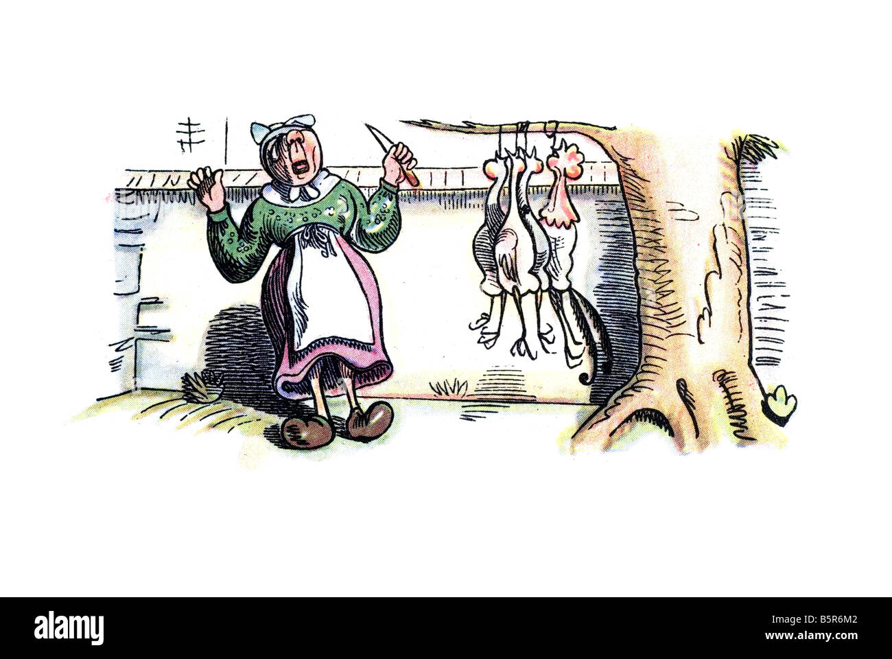 widow Bolte crying about dead chicks, Max and Moritz A Story of Seven ...