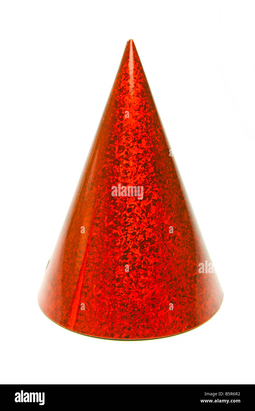 Party hats isolated against a white background Stock Photo - Alamy