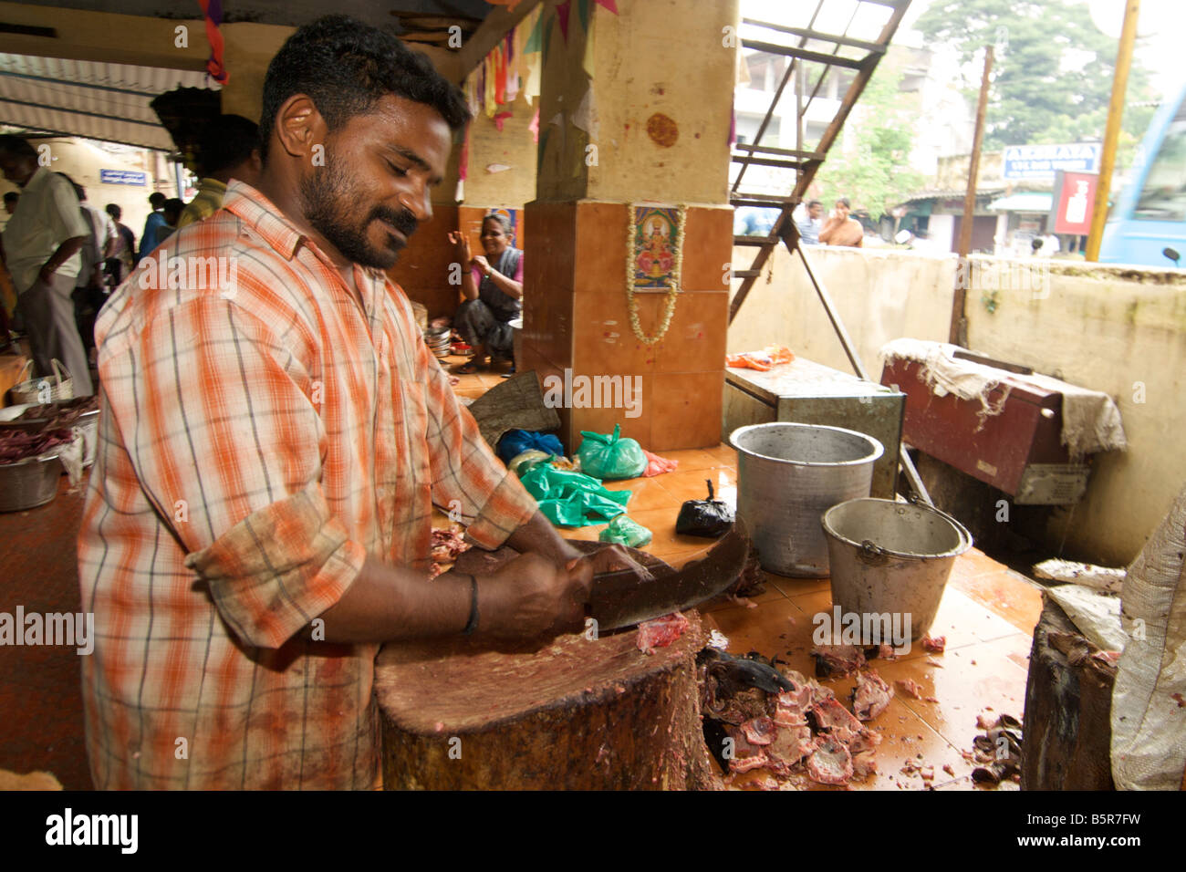 Indian butcher hi-res stock photography and images - Alamy