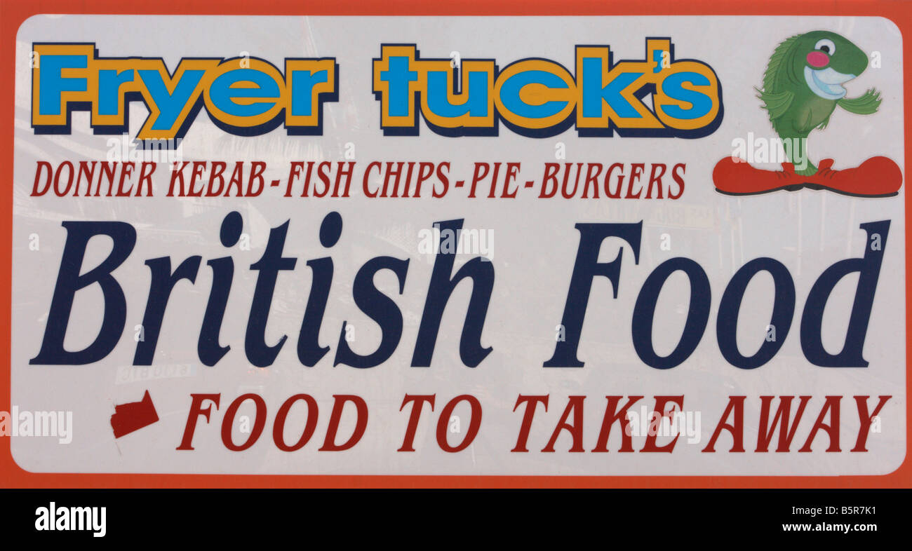 English british restaurant sign hi-res stock photography and images - Alamy