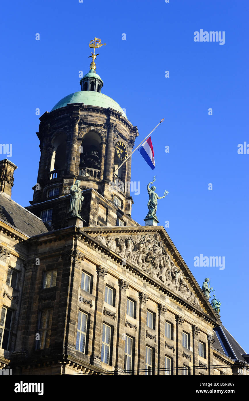 Royal Palace Dam Square Amsterdam Stock Photo - Alamy