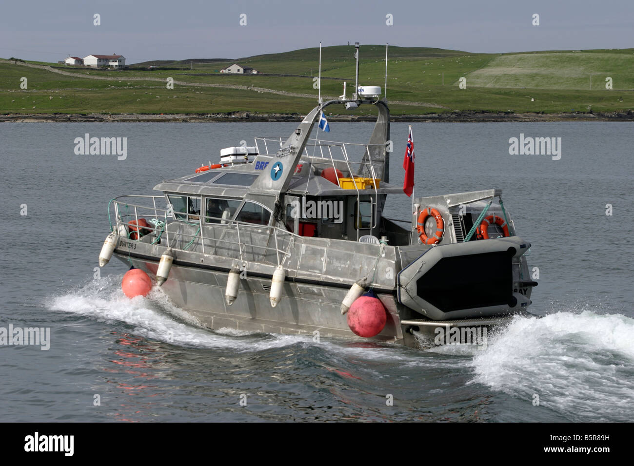 Dunter 3 wildlife tour boat Shetland Stock Photo - Alamy