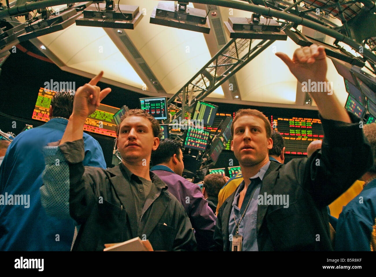 New York Board of Trade trading floor Stock Photo - Alamy
