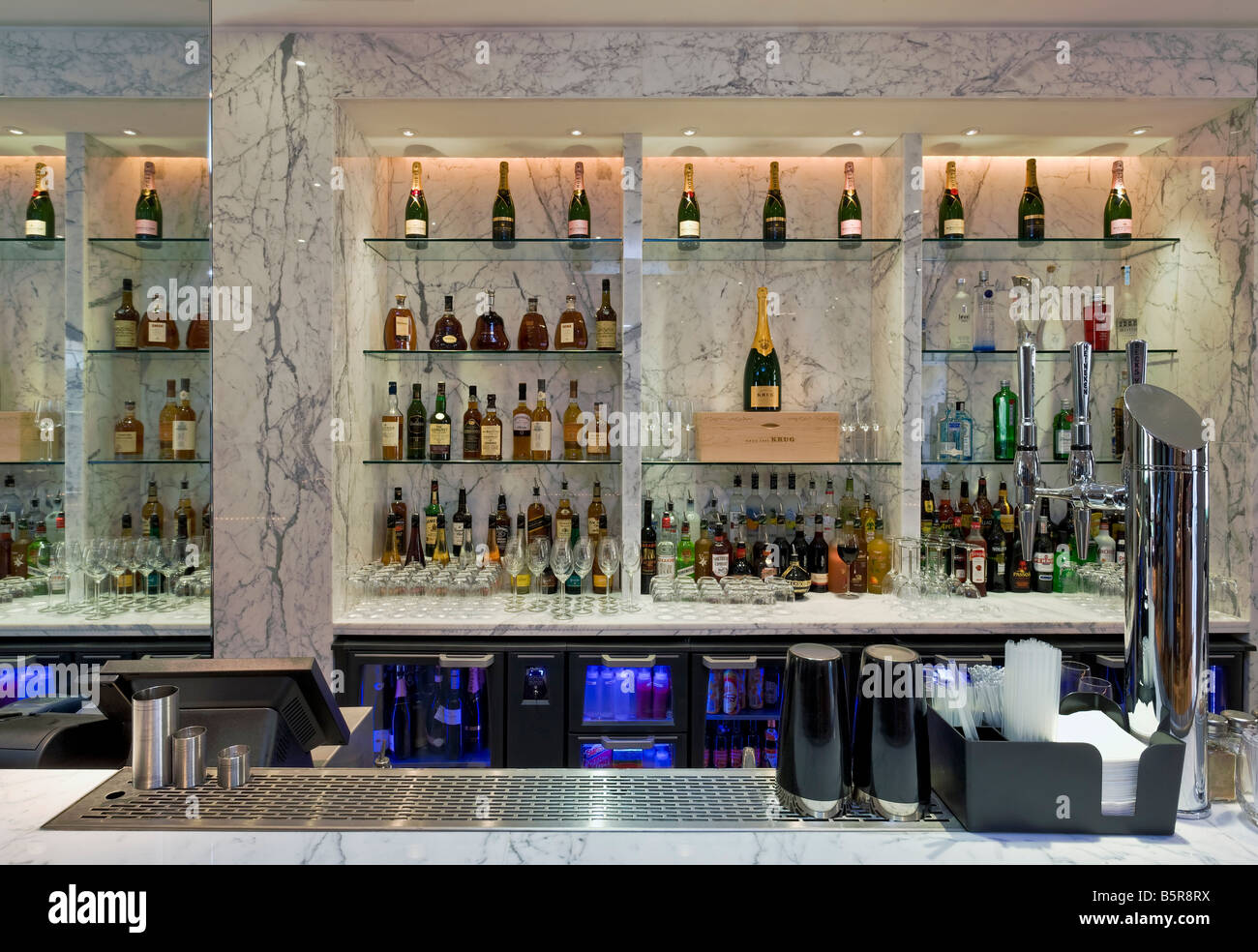 Devonshire Terrace Restaurant in the City of London Stock Photo - Alamy