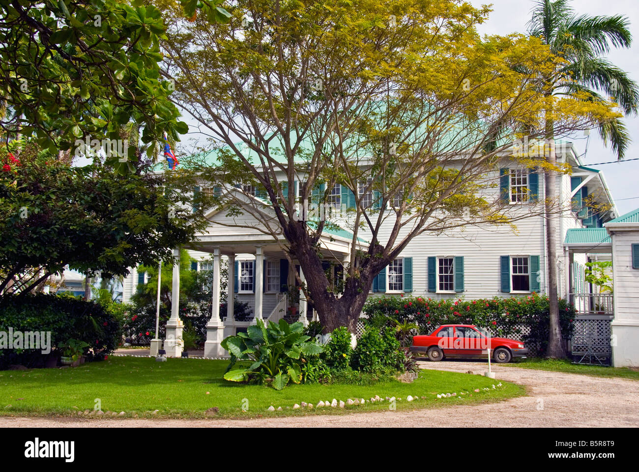 Belize City House of Culture or the former Government House Historic ...