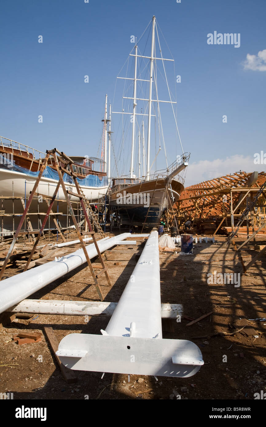 A Turkish working boatyard in Fethiye Turkey Stock Photo - Alamy