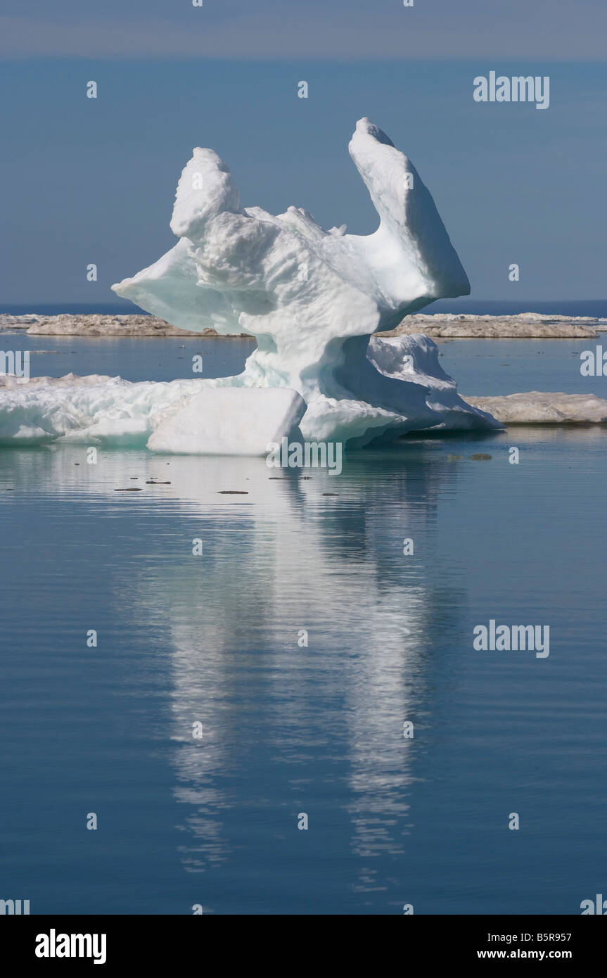 melting shorefast ice in the Beaufort Sea Arctic Ocean off the coast of ...