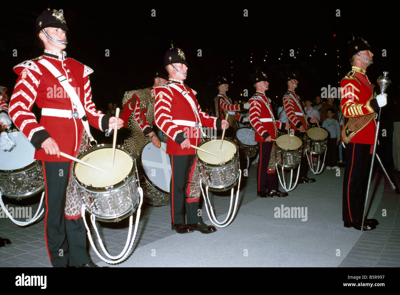 Queens Lancashire Regiment Regimental Band From The British Army Drum Major Band Leader
