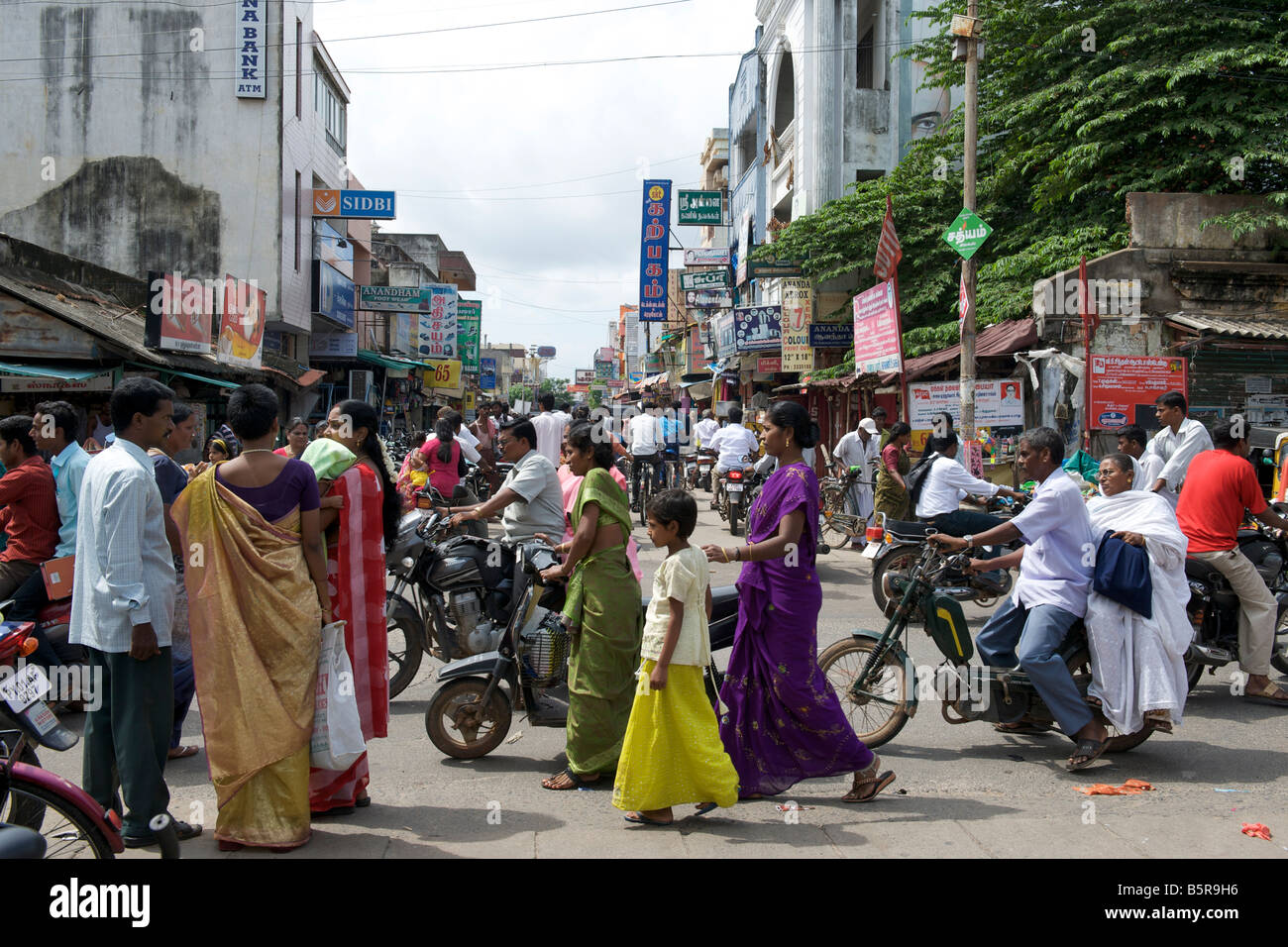 A street in Pondicherry India Stock Photo - Alamy