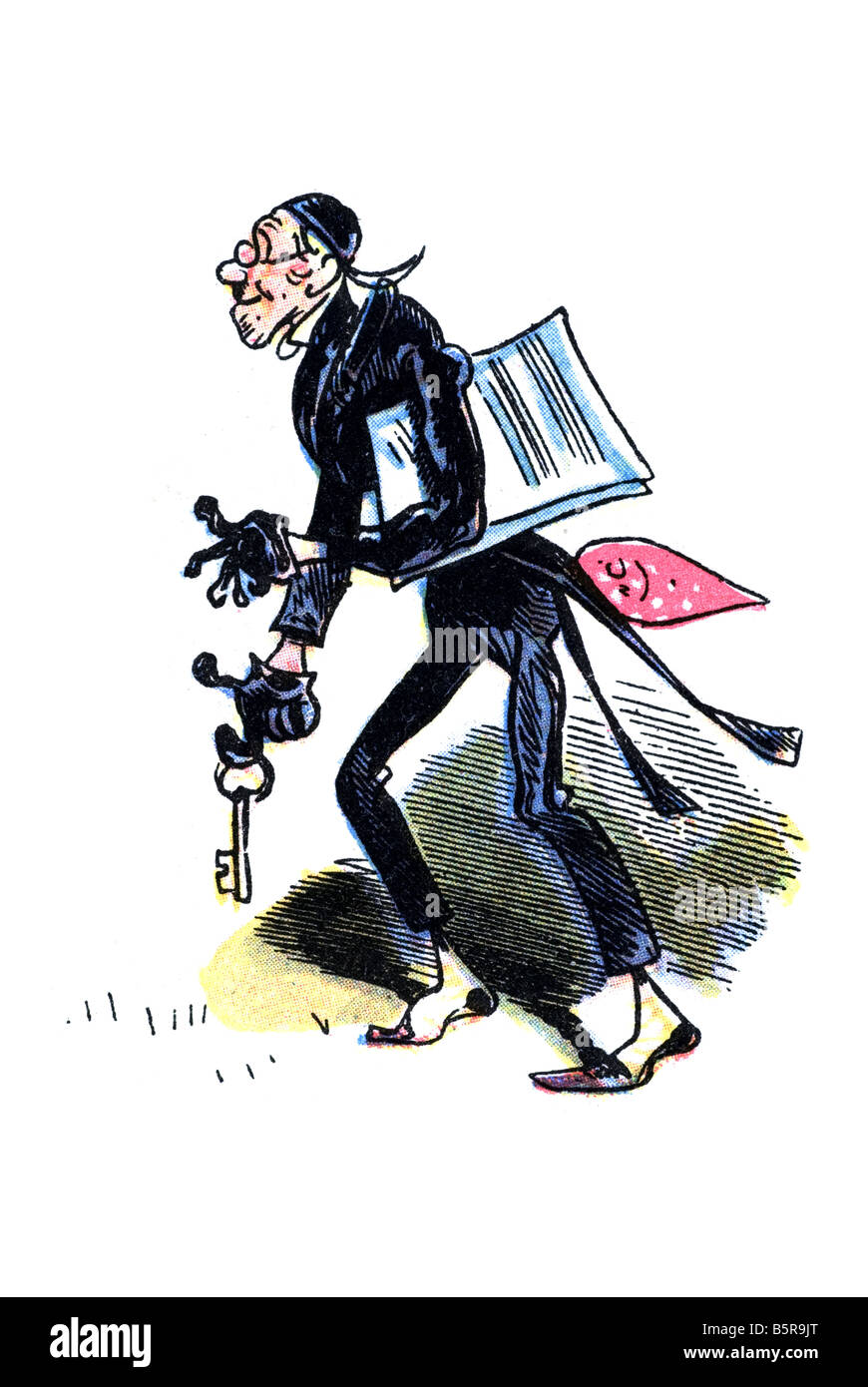 teacher Laempel with key and music book, Max and Moritz A Story of ...