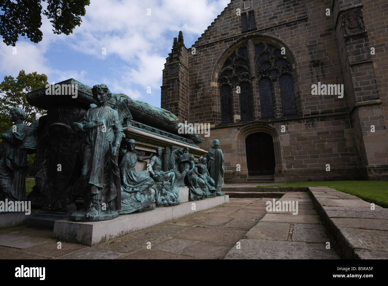 Tomb and monument of Archbishop in King s College in Aberdeen UK Stock ...