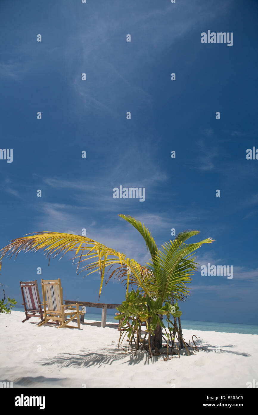 Table For Two On The Beach Stock Photo - Alamy