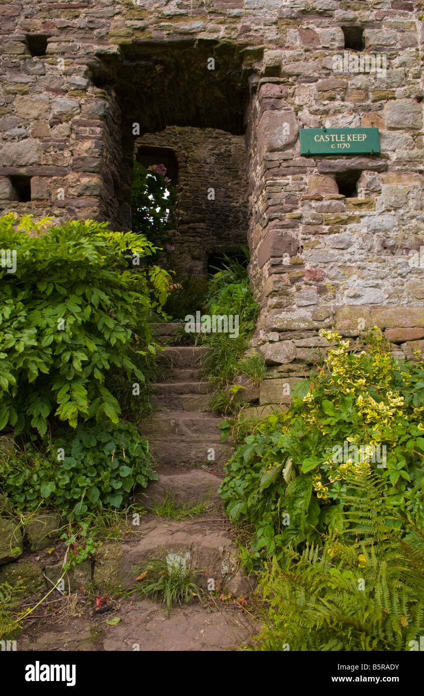 Usk castle wales hi-res stock photography and images - Alamy