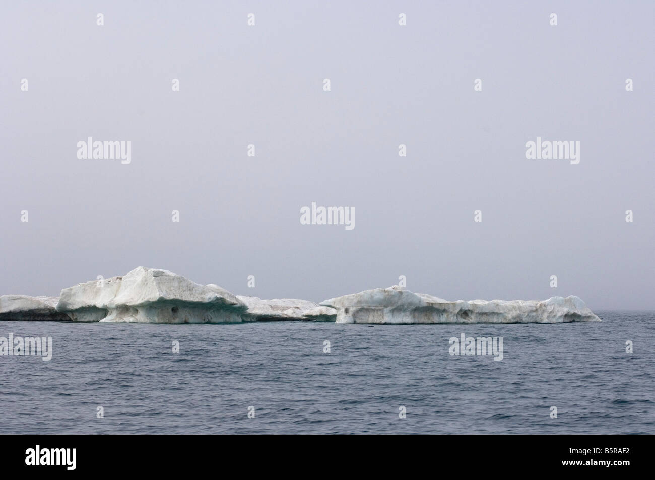 melting shorefast ice in the Beaufort Sea Arctic Ocean off the coast of ...