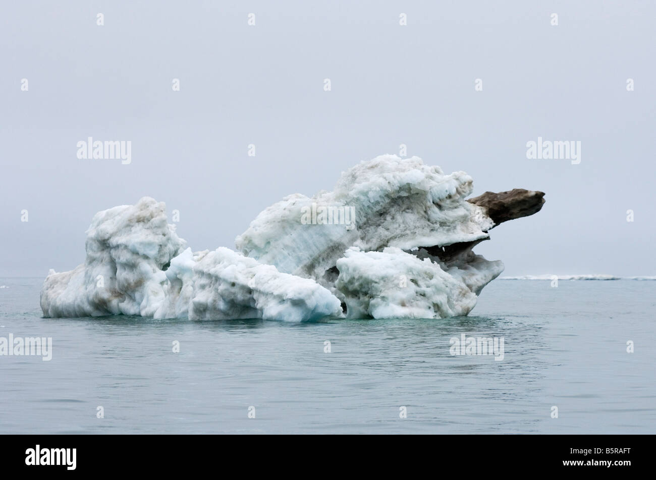 melting shorefast ice in the Beaufort Sea Arctic Ocean off the coast of ...