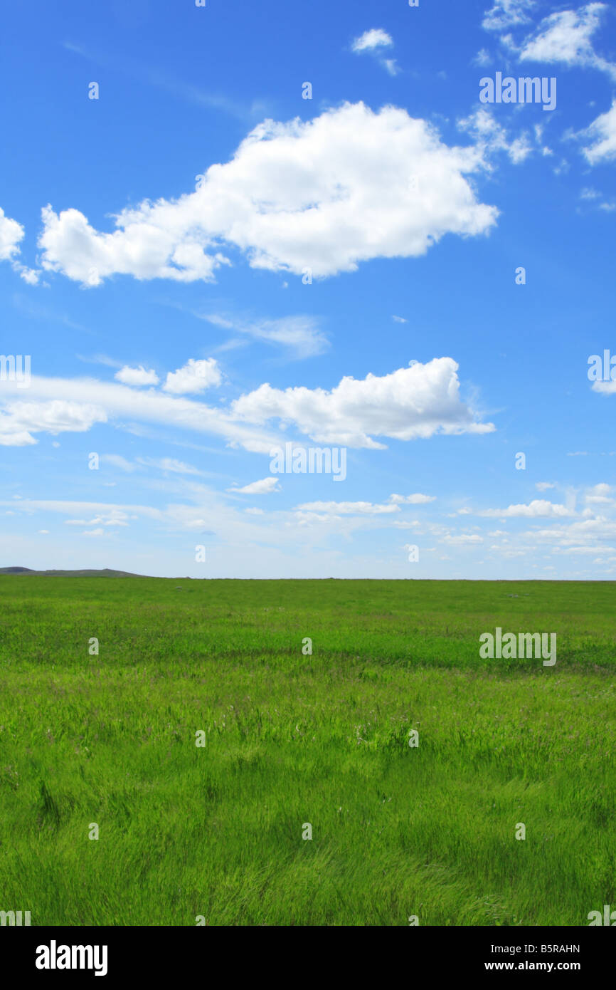 Cumulus Clouds Over Prairie High Resolution Stock Photography and ...