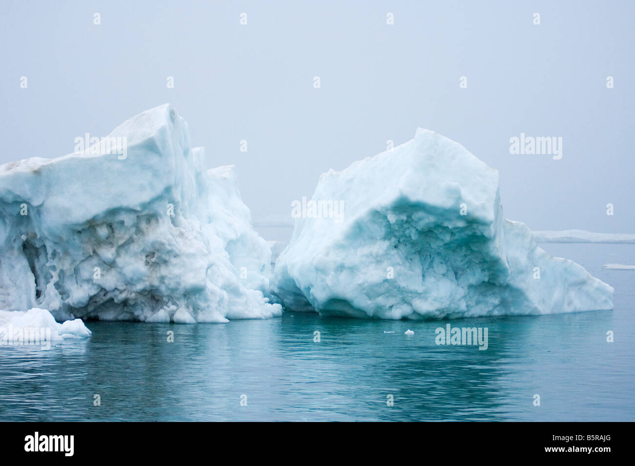 melting shorefast ice in the Beaufort Sea Arctic Ocean off the coast of ...