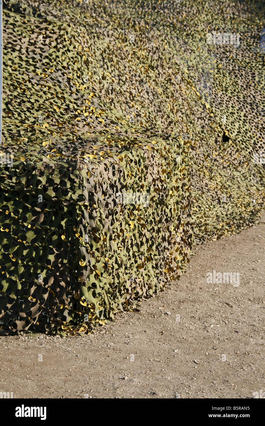 camouflage military army base tent at open day Stock Photo - Alamy