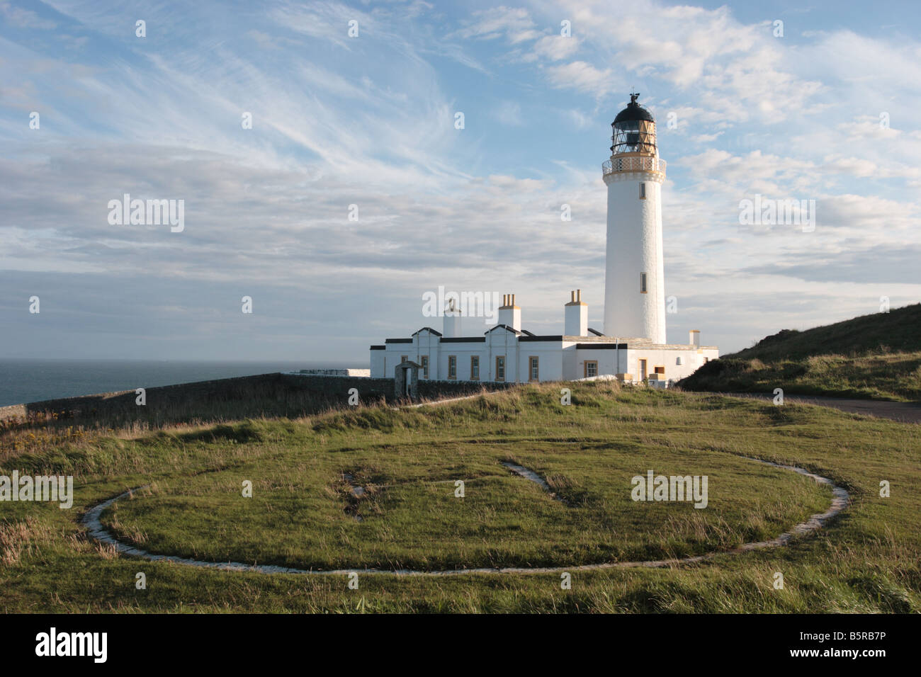 Helipad at the Mull of Galloway Lighthouse, Dumfries & Galloway Stock ...