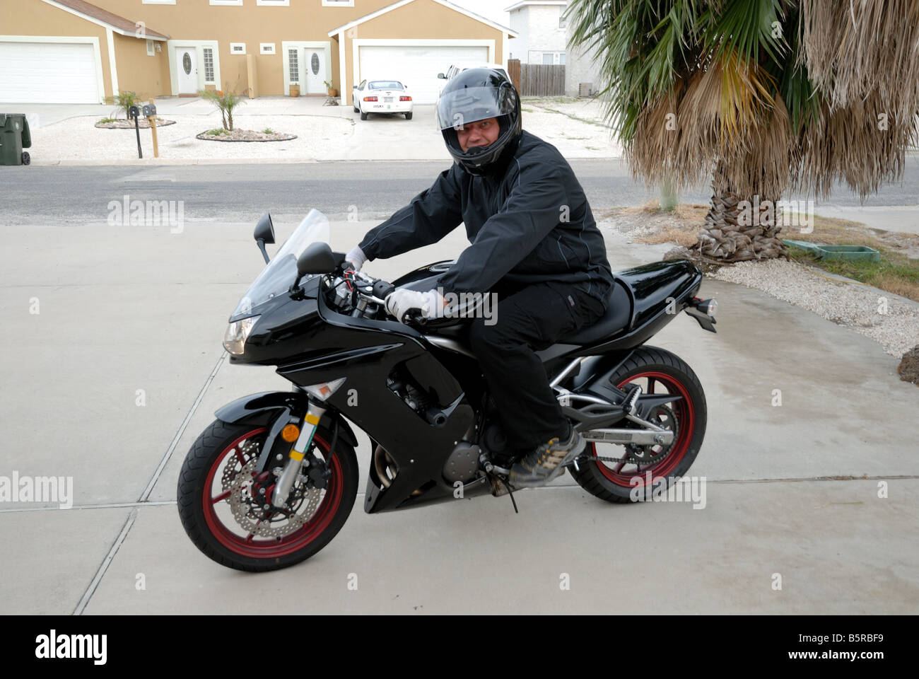 Black man motorcycle hi-res stock photography and images - Alamy