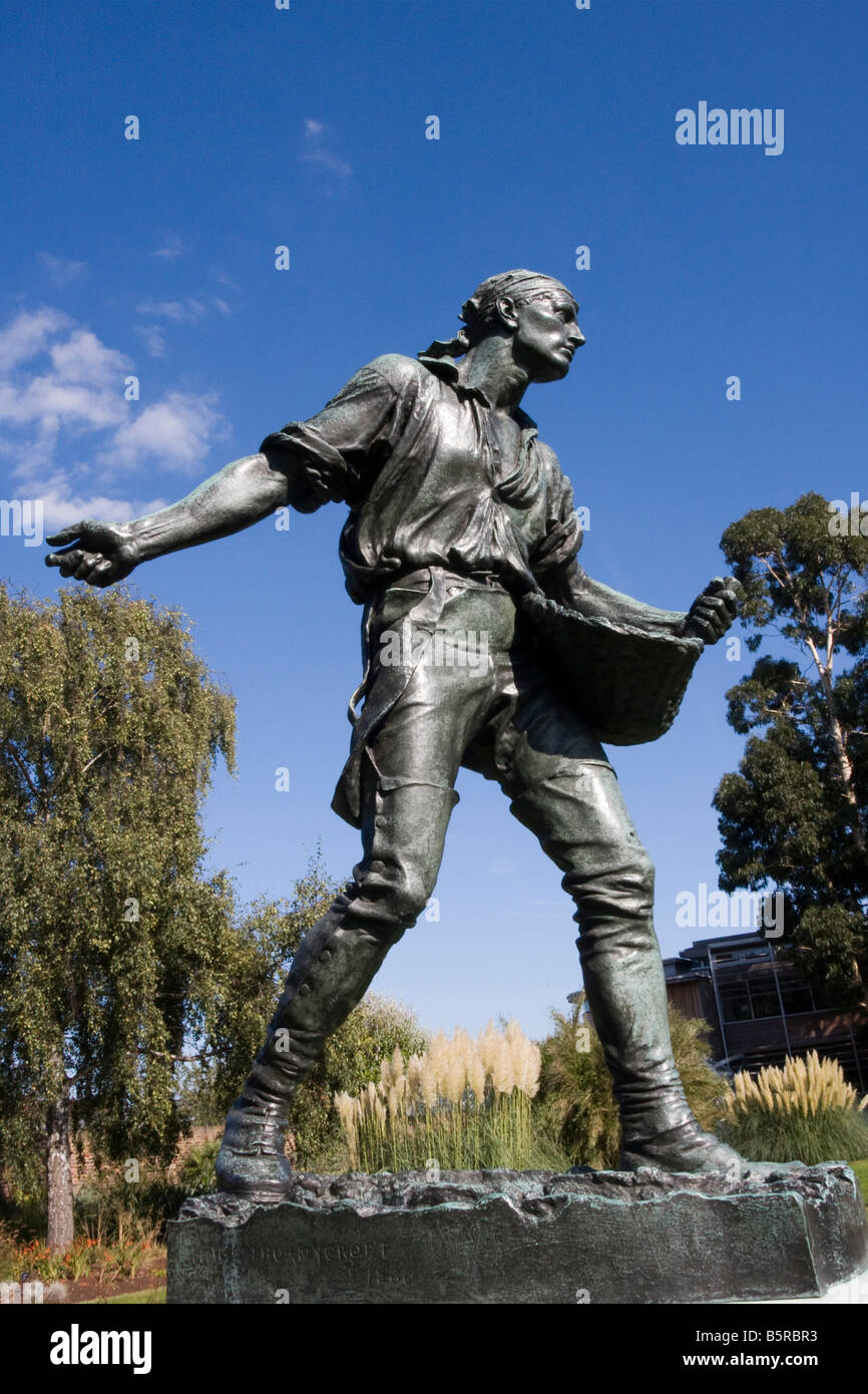 Statue of the Sower in the Royal Botanic Gardens Kew Richmond Surrey ...
