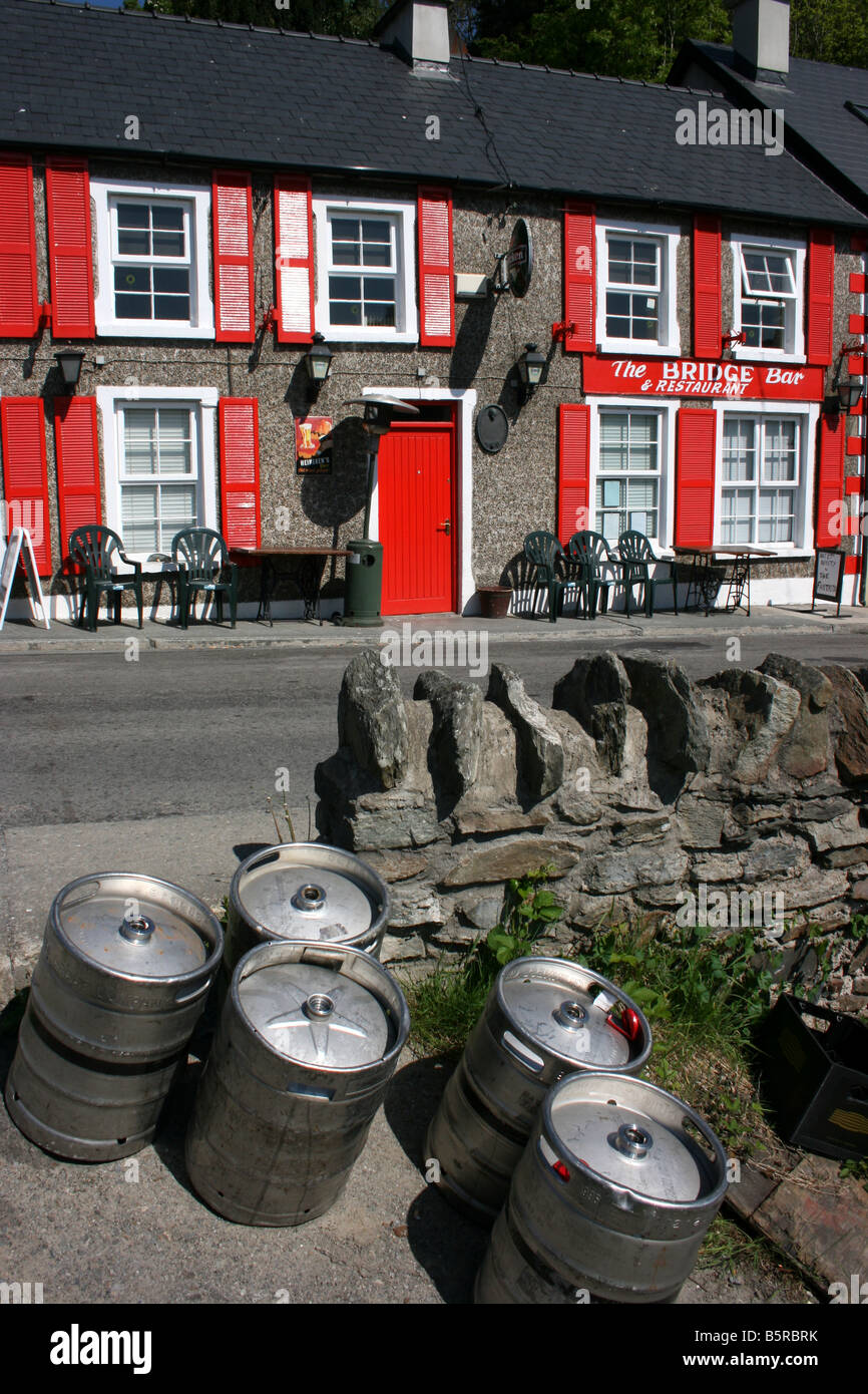 The Bridge Bar, pretty Irish pub in town of Ramelton, County Donegal ...