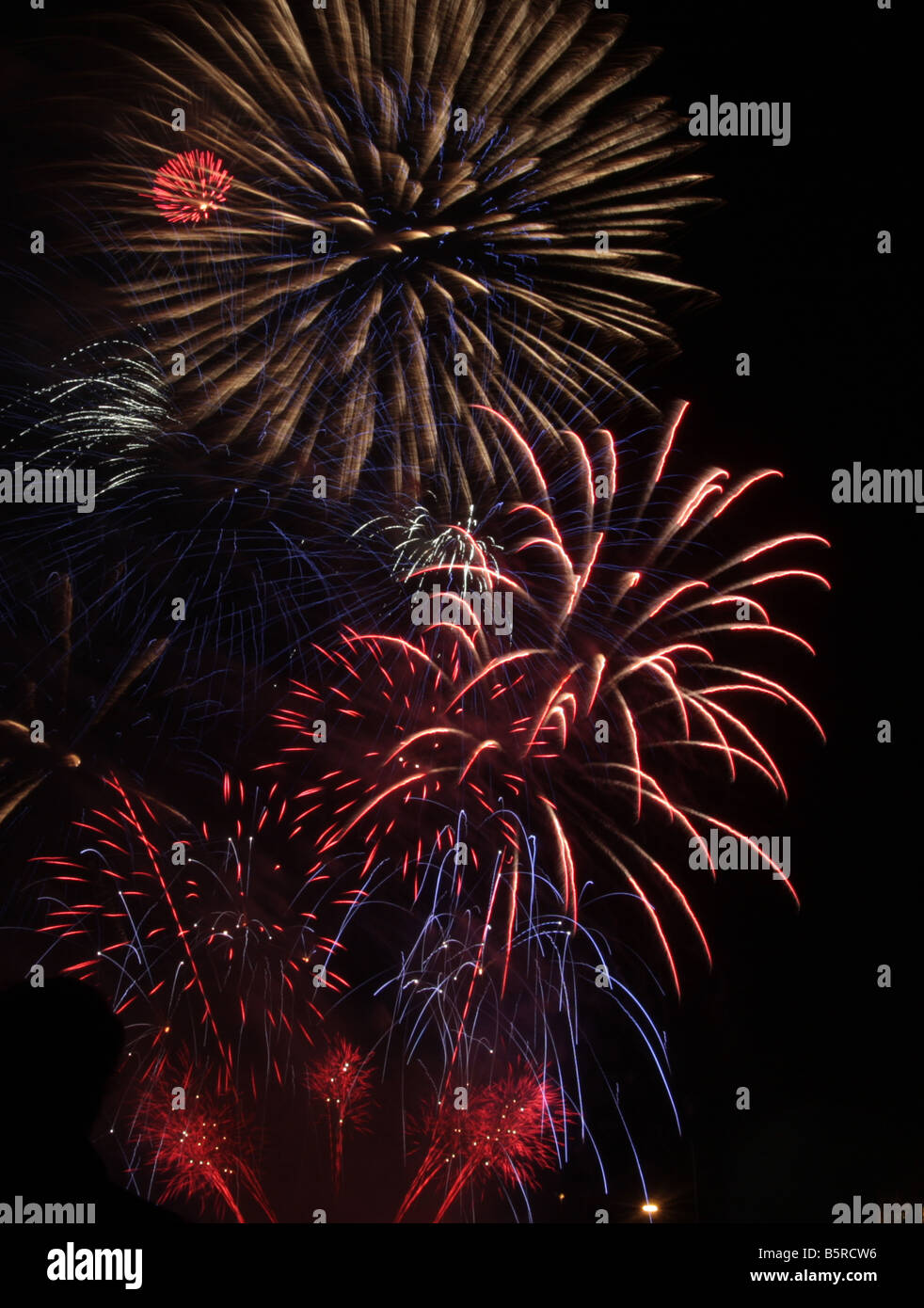 Fire works fireworks Stock Photo - Alamy