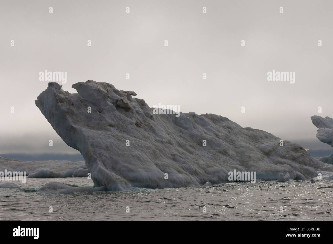 melting shorefast ice in the Beaufort Sea Arctic Ocean off the coast of ...