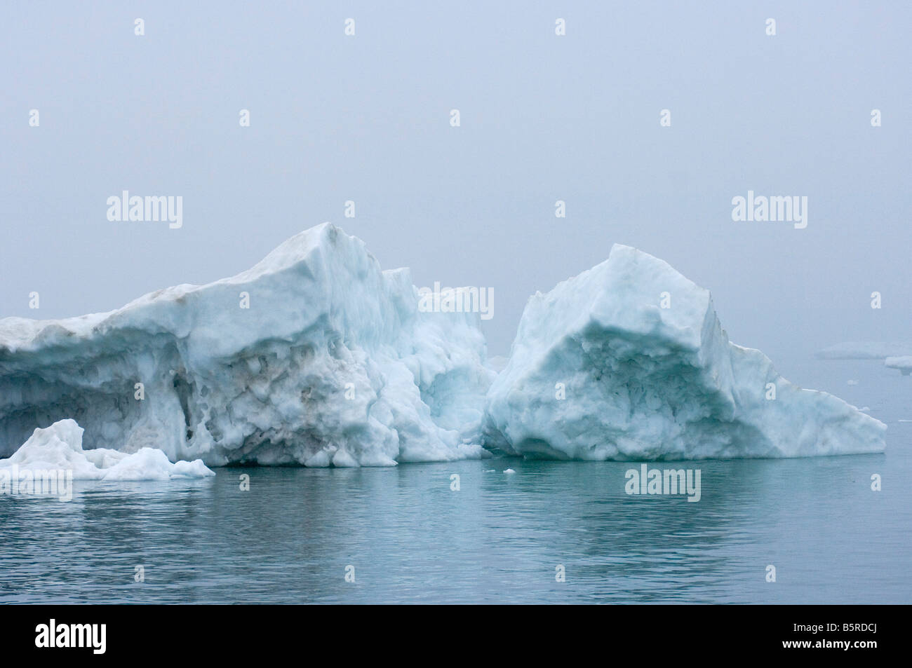 melting shorefast ice in the Beaufort Sea Arctic Ocean off the coast of ...