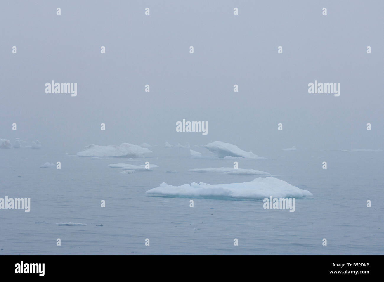 melting shorefast ice in the Beaufort Sea Arctic Ocean off the coast of ...