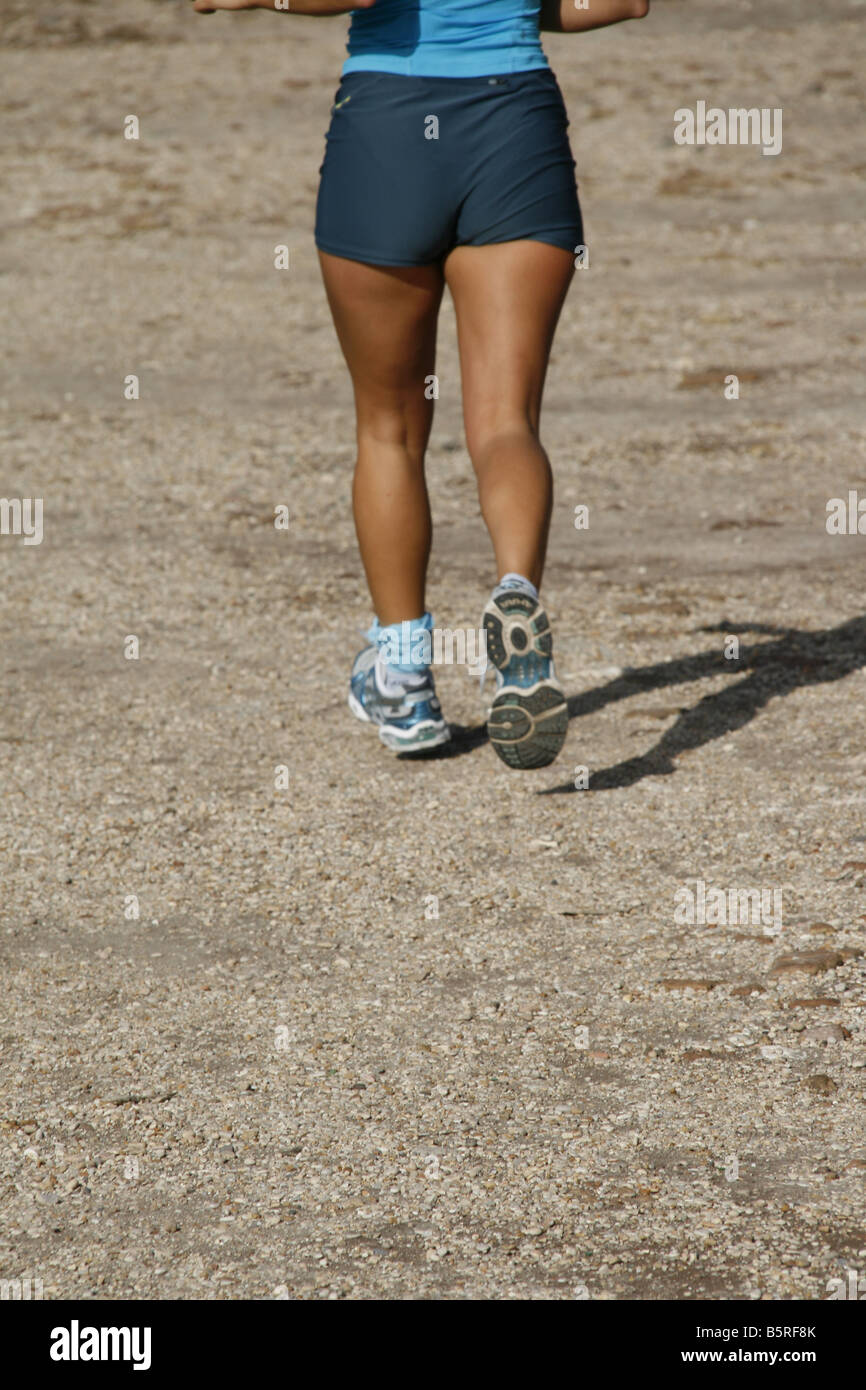 Jogger on dirt path in hi-res stock photography and images - Alamy