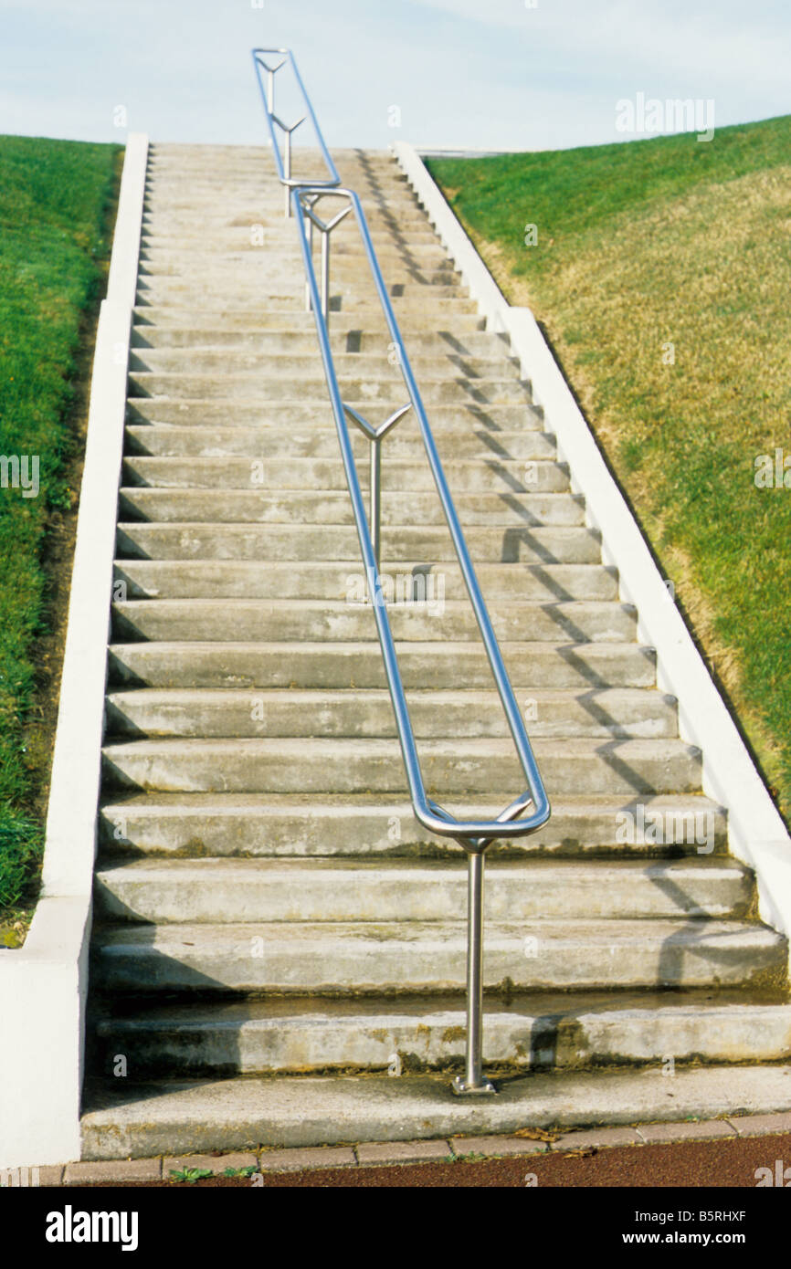 Futuroscope, Science theme park near Poitiers, France, staircase ...
