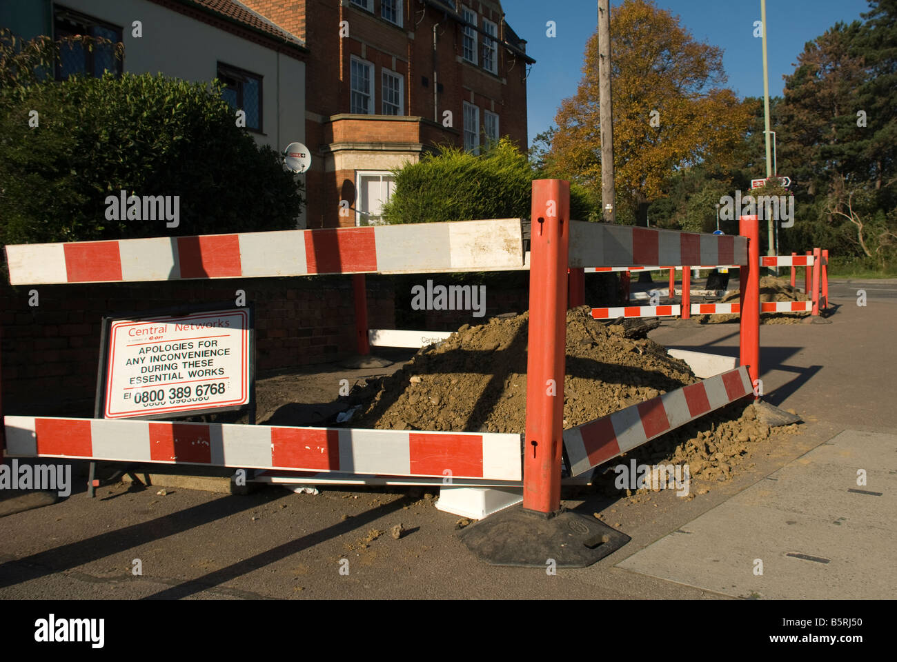 Footway works hi-res stock photography and images - Alamy