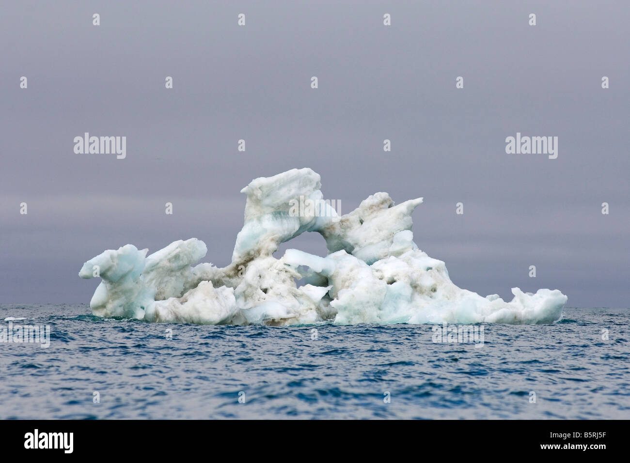 iceberg floating in the Beaufort Sea Arctic Ocean off the coast of the ...