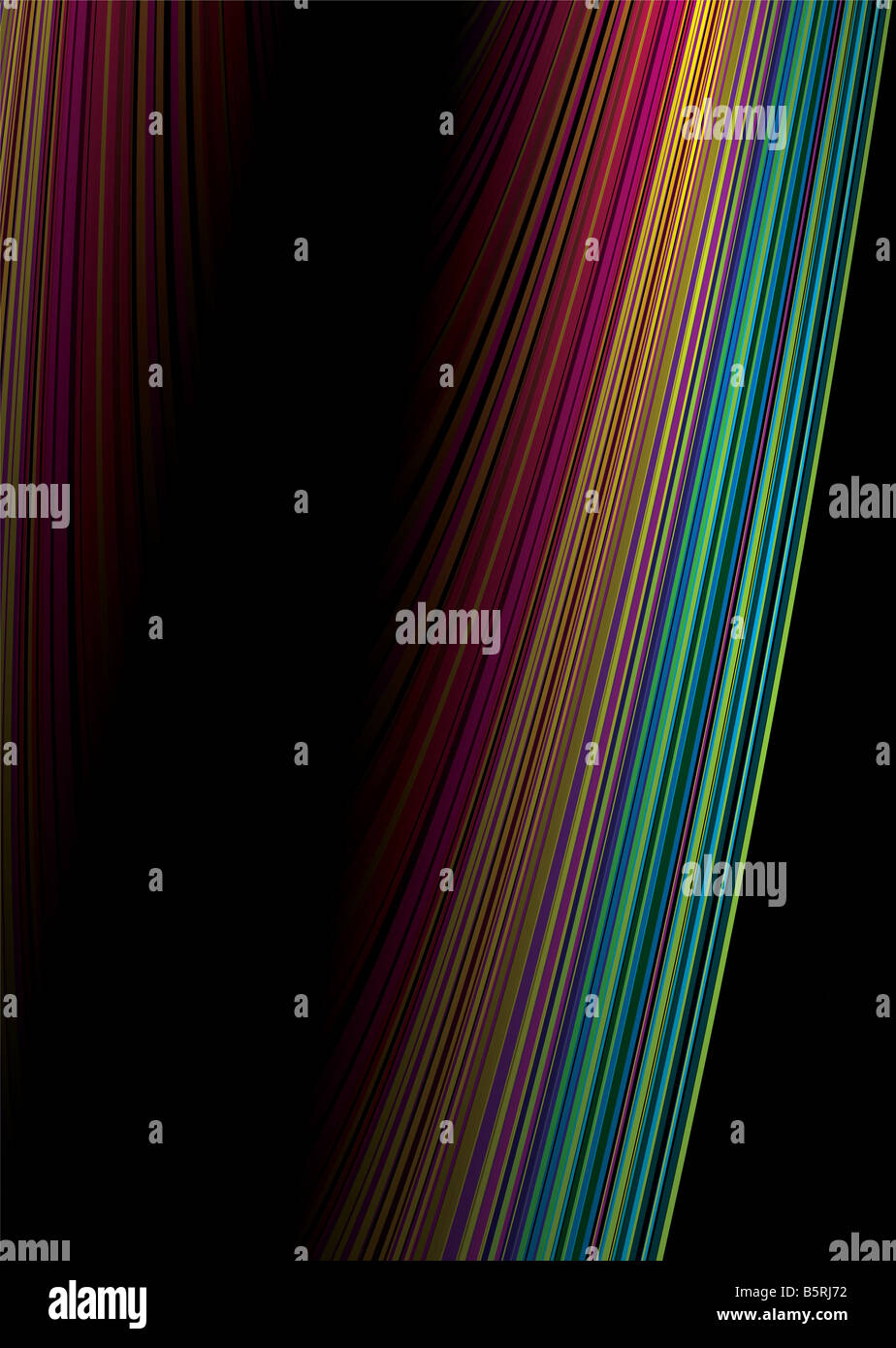 Two brightly colored shafts of rainbow light colide to make a ideal ...