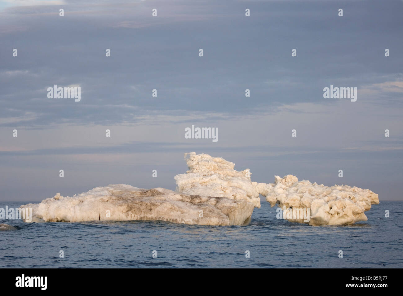 iceberg floating in the Beaufort Sea Arctic Ocean off the coast of the ...