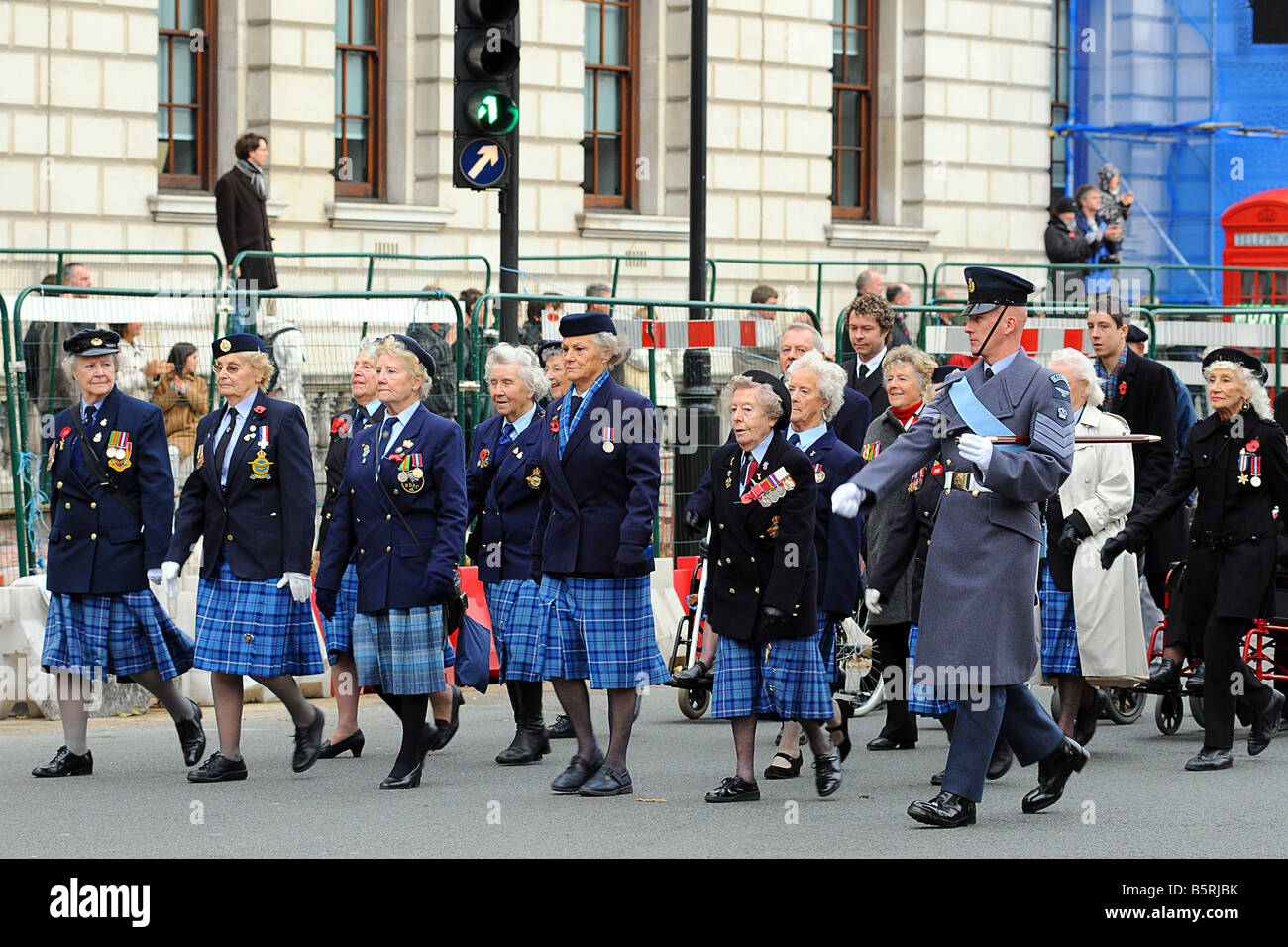 Female RAF WW2 Veterans take part in the London Remembrance Parade on ...