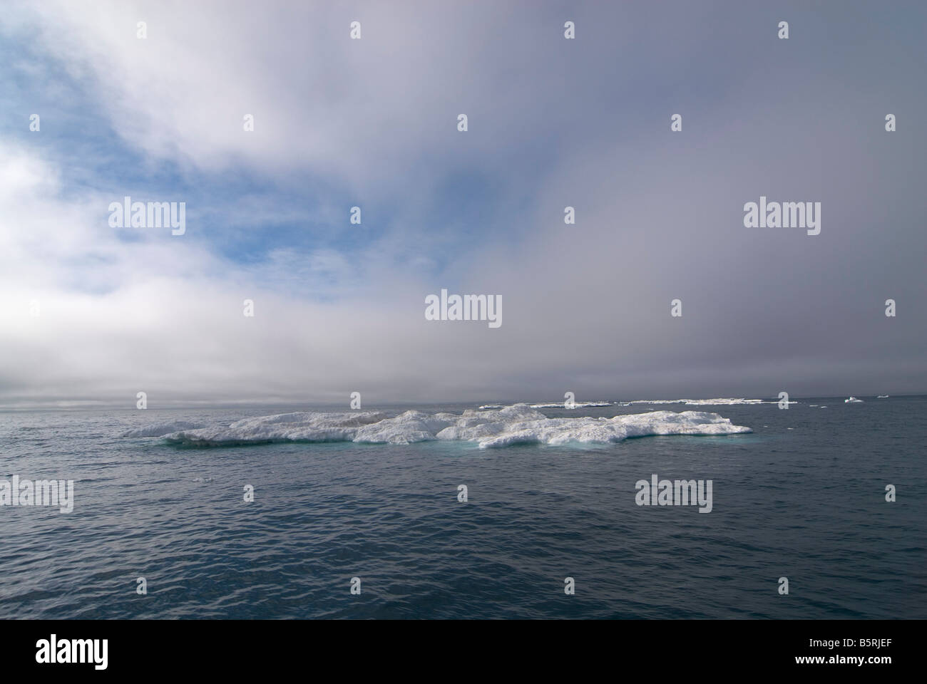 melting shorefast ice in the Beaufort Sea Arctic Ocean off the coast of ...