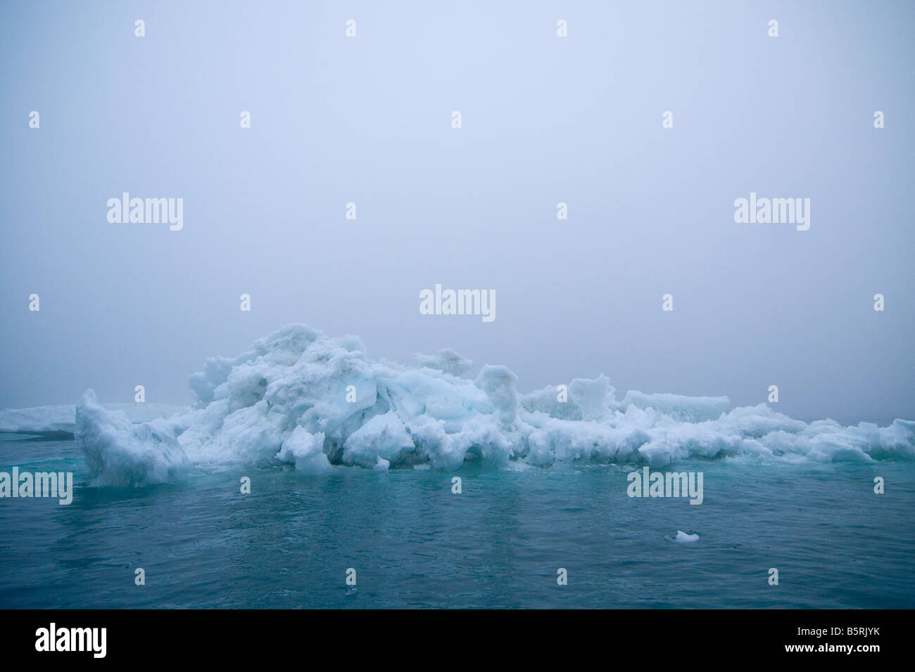 iceberg floating in the Beaufort Sea Arctic Ocean off the coast of the ...
