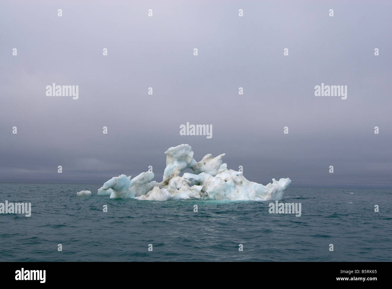 iceberg floating in the Beaufort Sea Arctic Ocean off the coast of the ...