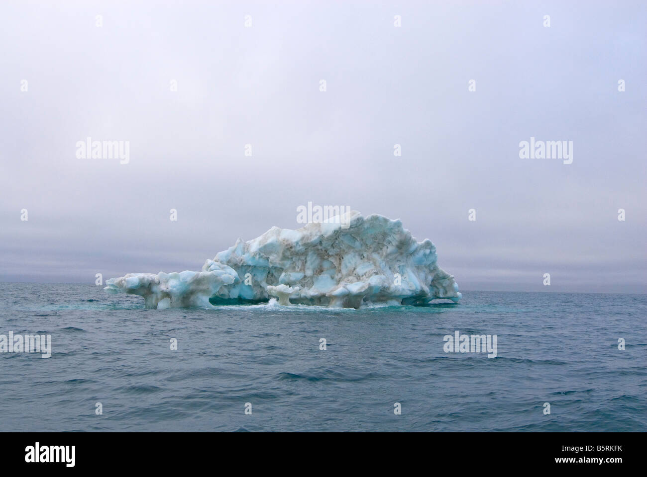 iceberg floating in the Beaufort Sea Arctic Ocean off the coast of the ...