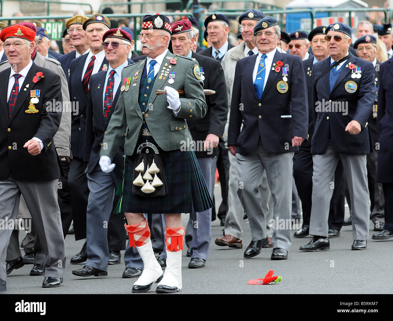 WW2 Veterans take part in the London Remembrance Parade on Nov 11th ...