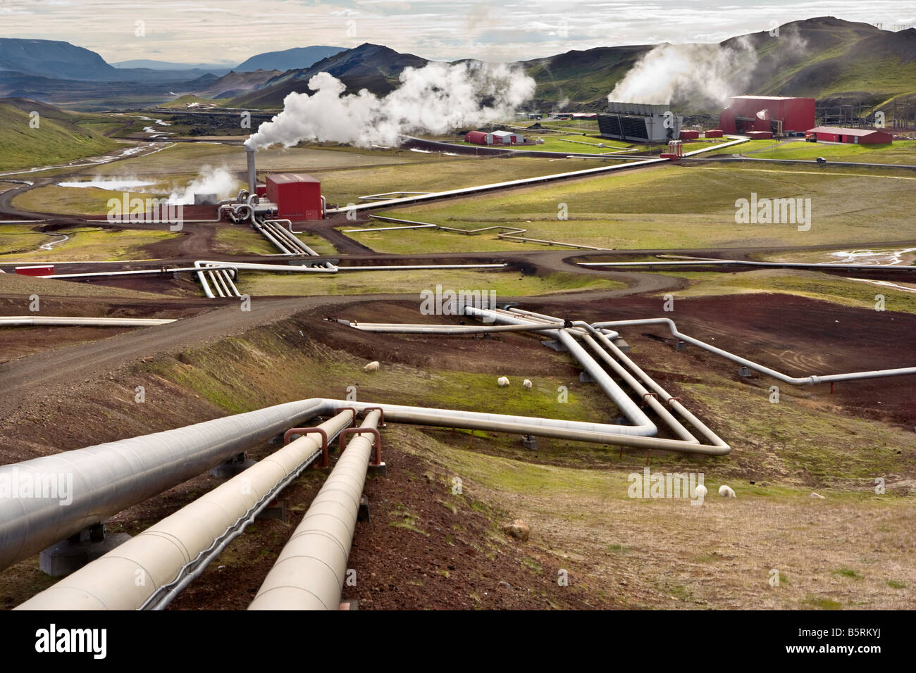 Krafla Geothermal Power Plant Iceland Stock Photo - Alamy