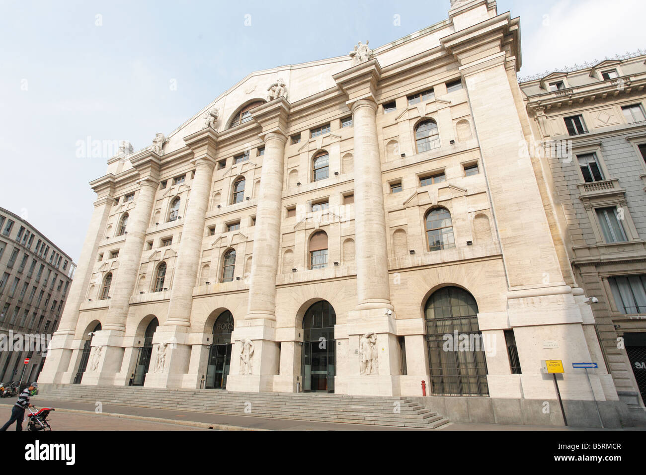 Borsa, Stock exchange, Milan Italy Stock Photo - Alamy
