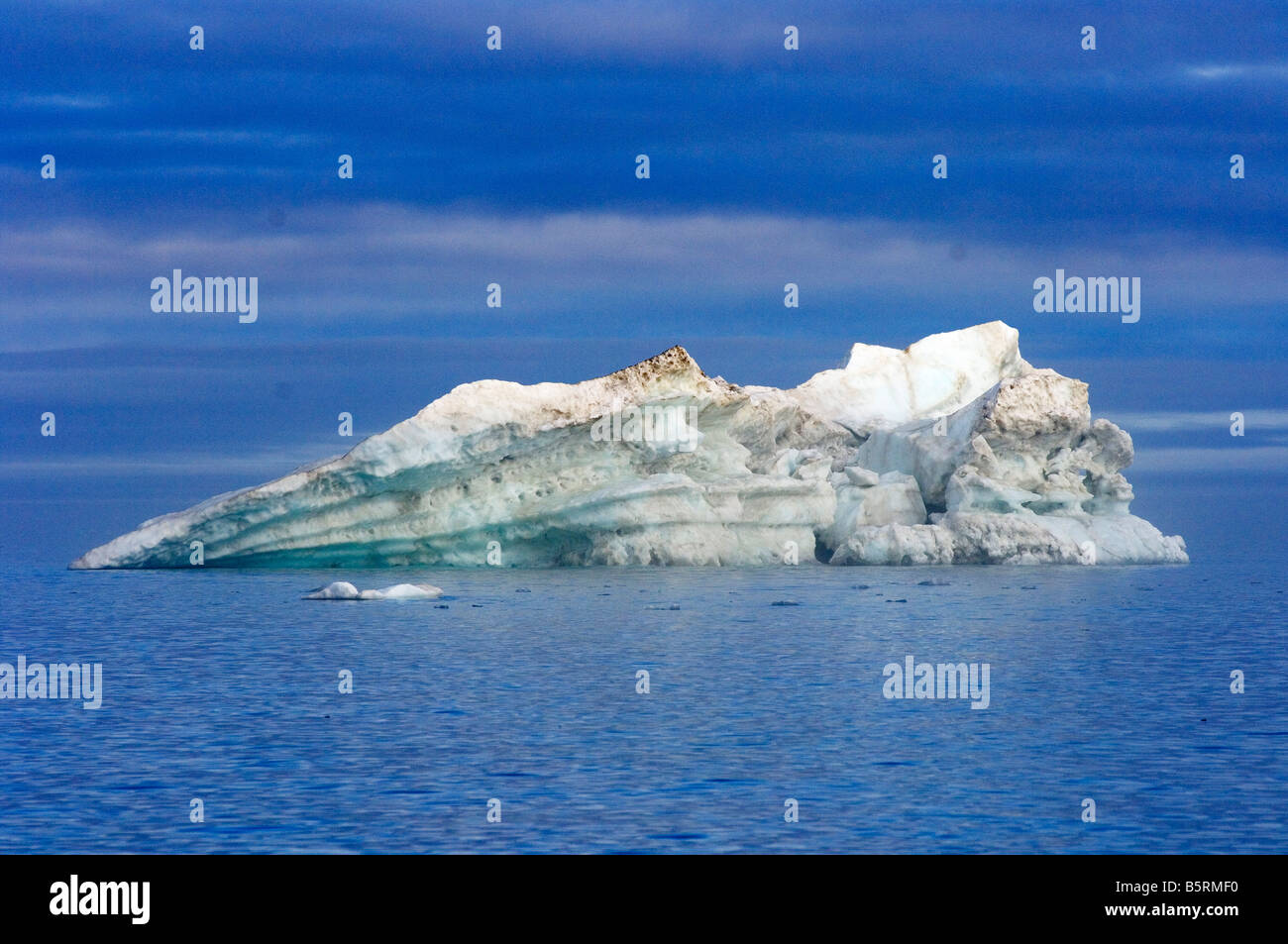 iceberg floating in the Beaufort Sea Arctic Ocean off the coast of the ...
